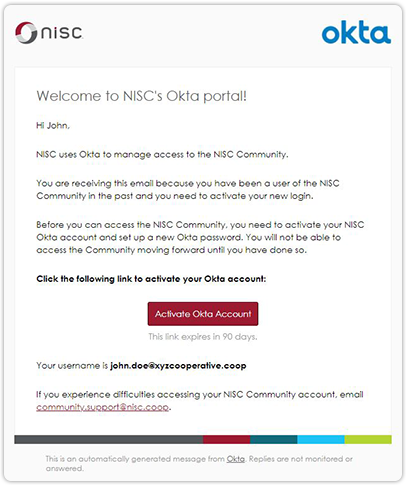 What you need to know about the new NISC Community Login