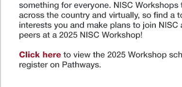 Registration is Now Live for 2025 NISC Workshops