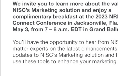 Join NISC for an Exclusive Member Breakfast in Jacksonville!