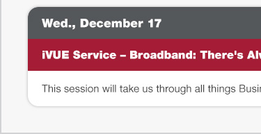 Join Us for These iVUE Service – Broadband Learn It Live Sessions!