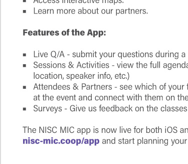 The 2022 NISC MIC App is Now Available!