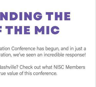 Why You Should Attend the 2022 NISC MIC