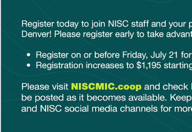 Start Planning Your 2023 NISC MIC Experience - Sessions Are Now Available!