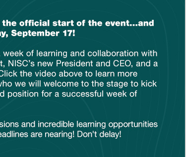 The Time Has Come! Now Announcing the 2023 NISC MIC Opening Keynote ...