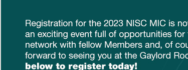 Registration is Now Open for the 2023 NISC MIC