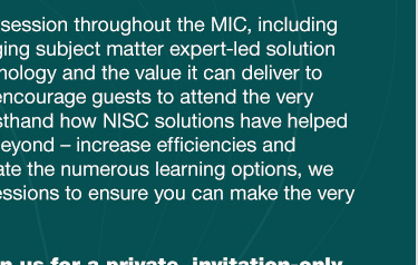 We Hope You Can Join Us at the 2023 NISC MIC!