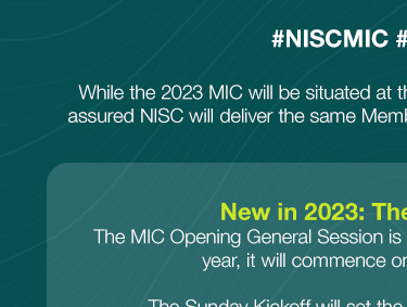 The 2023 NISC MIC Site is Live!