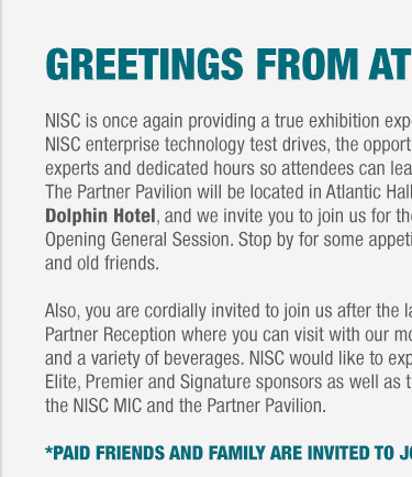 Make Sure You Visit the Partner Pavilion at the 2024 NISC MIC!