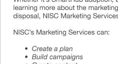 Save Time and Money with NISC’s Marketing Services