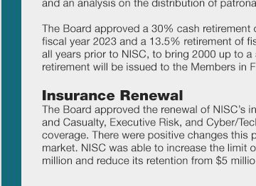 NISC Board of Directors Update