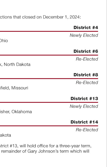 NISC Board of Directors Update
