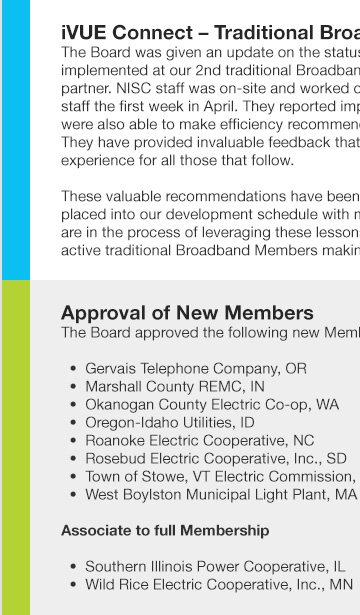 NISC Board of Directors Update